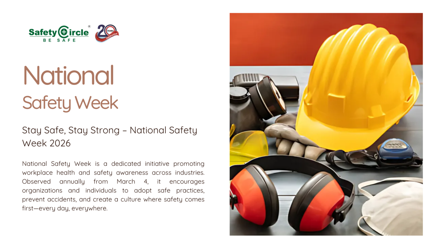 National Safety Week 2026 Theme Dates Importance